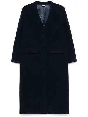 Aspesi Single-breasted Virgin Wool-cashmere Coat
