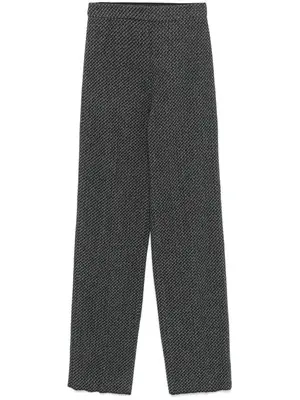 Emporio Armani Pattern Jacquard Trousers