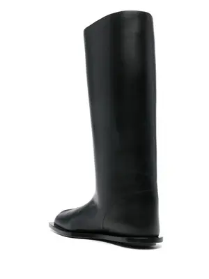 Plan C Leather Mid-calf Boots