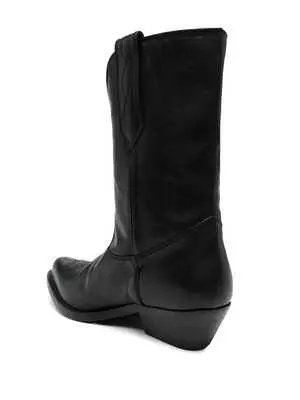 GOLDEN GOOSE Wish Star Low Boots - Black