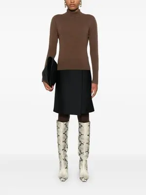 JOSEPH Cashmere High-neck Sweater - Brown