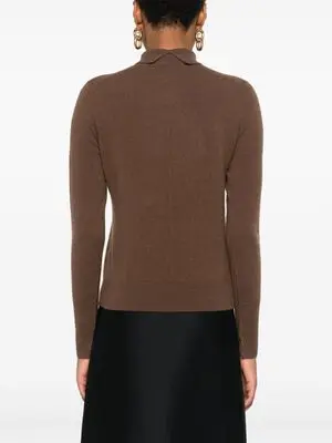 JOSEPH Cashmere High-neck Sweater - Brown