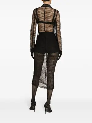 Dolce & Gabbana Single-breasted Mesh Jacket