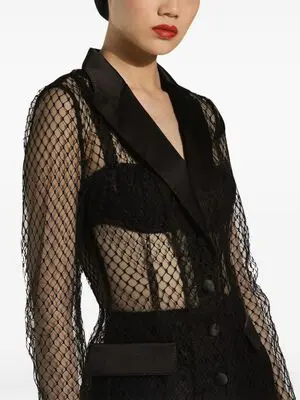 Dolce & Gabbana Single-breasted Mesh Jacket