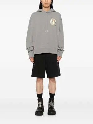 Maison Kitsuné Rambling Fox Oversized Hoodie - Grey