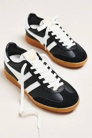 Gola Cyclone Leather Sneakers - Black / White / Gum