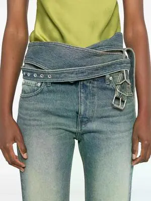 Y/project Wrap Belt Jeans - Blue