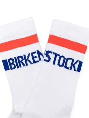 BIRKENSTOCK Logo-jacquard Socks - White