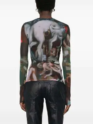 MUGLER X Ambera Wellmann Imposition Top - Green