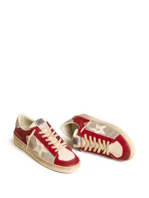 GOLDEN GOOSE Stardan Leather Sneakers - Red