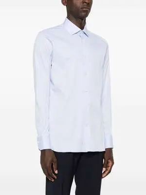 Zegna Spread-collar Shirt - Blue