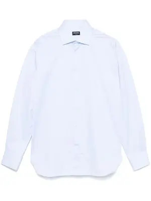 Zegna Striped Shirt - Blue