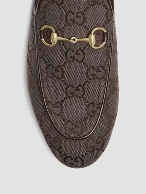 Gucci Princetown Canvas Slippers