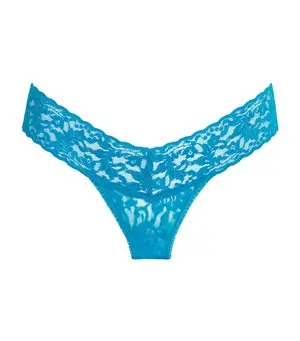 Hanky Panky Lace Low-rise Thong Blue