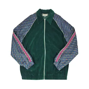 Gucci Oversized Velvet Mixed Media Jacket