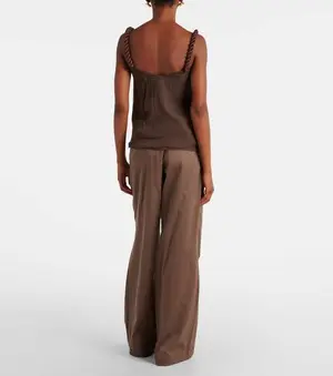 JW Anderson Layered Tassel-detail Camisole - Brown