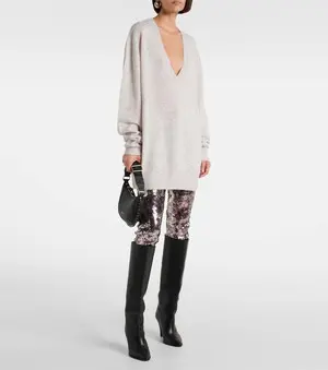 Isabel Marant Étoile Larana Silk, Alpaca, And Cashmere Sweater