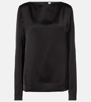 TOTEME Satin Top - Black