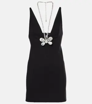 AREA Embellished Minidress