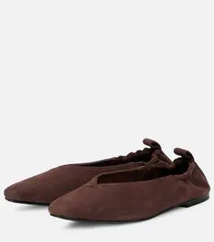 A.emery Brie Suede Ballet Flats - Brown