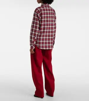 GOD'S TRUE CASHMERE Ski Santa Fe Checked Cashmere Shirt