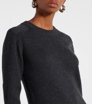 MARANT ETOILE Garner Ribbed-knit Midi Dress