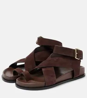 A.emery Jalen Suede Sandals - Brown