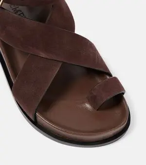 A.emery Jalen Suede Sandals - Brown