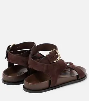 A.emery Jalen Suede Sandals - Brown