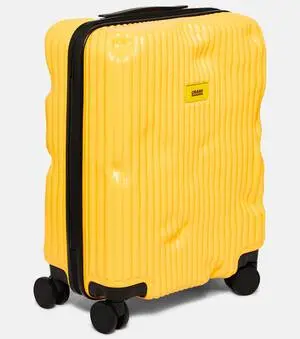CRASH BAGGAGE Stripe Cabin Small Suitcase - Yellow