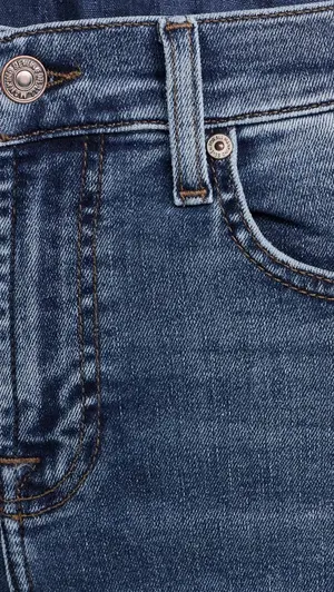 7 For All Mankind Cropped Alexa Jeans With Raw Edge Hem
