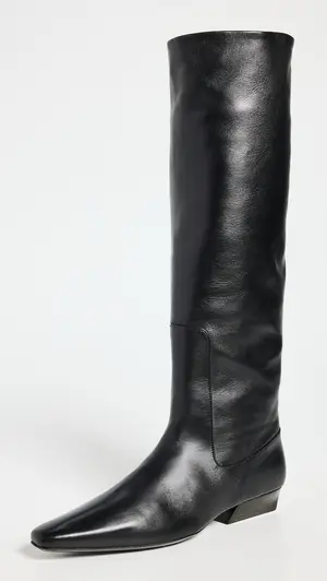 Staud Wally Flat Boots - Black