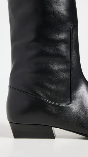 Staud Wally Flat Boots - Black