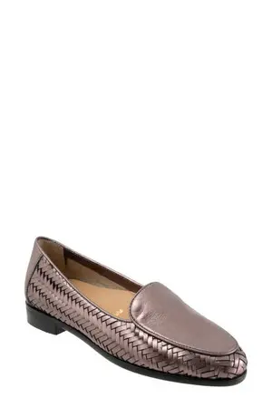 Trotters Lyric Leather Loafer - Rose Pewter