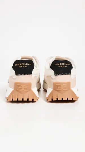 Sam Edelman Langley 3 Sneakers - White/tan/black