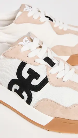 Sam Edelman Langley 3 Sneakers - White/tan/black