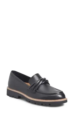 COMFORTIVA Lilac Lug Sole Loafer - Black