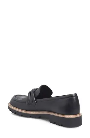 COMFORTIVA Lilac Lug Sole Loafer - Black