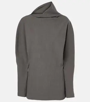 Bottega Veneta Draped Wool-blend Top