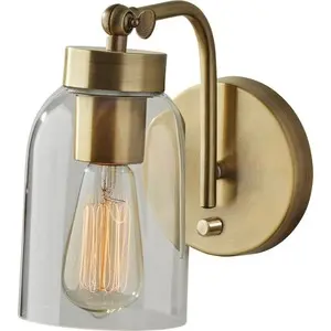 ADESSO Bristol Wall Lamp - Antique Brass