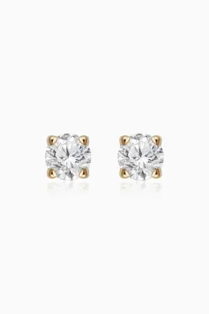ORADINA 14k Diamond Stud Earrings - Yellow Gold