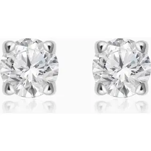ORADINA 14k Diamond Mini Stud Earrings - White Gold