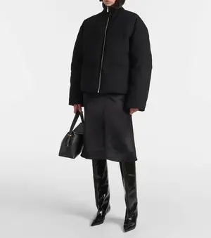 TOTEME Wool-blend Flannel Down Jacket