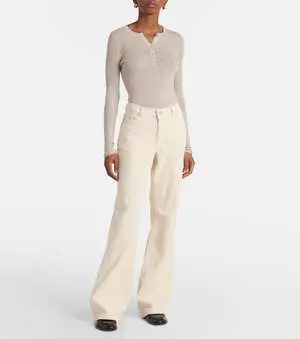 Ag Padua Mid-rise Flared Corduroy Jeans