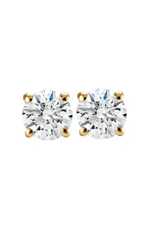BLISS DIAMOND 1 Carat Lab Grown Diamond Stud Earrings - 14k Yellow Gold