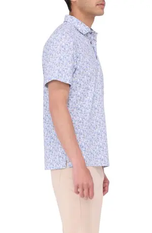 Bugatchi Victor Ooohcotton® Abstract Print Polo - Lilac
