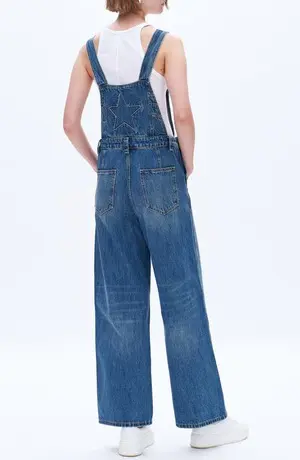 BAYEAS Straight Leg Denim Overalls