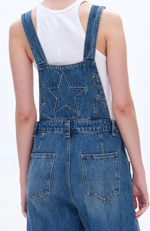 BAYEAS Straight Leg Denim Overalls