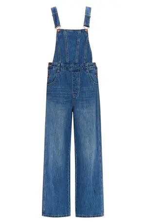 BAYEAS Straight Leg Denim Overalls