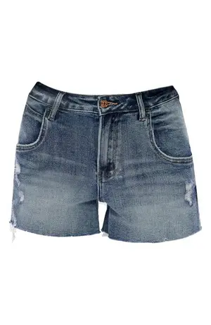 BAYEAS Nova Raw Hem Denim Shorts